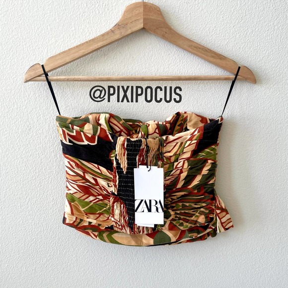 Zara | Dresses | Zara 2 Piece Corset Top Ruffle Layered Skirt Set | Poshmark